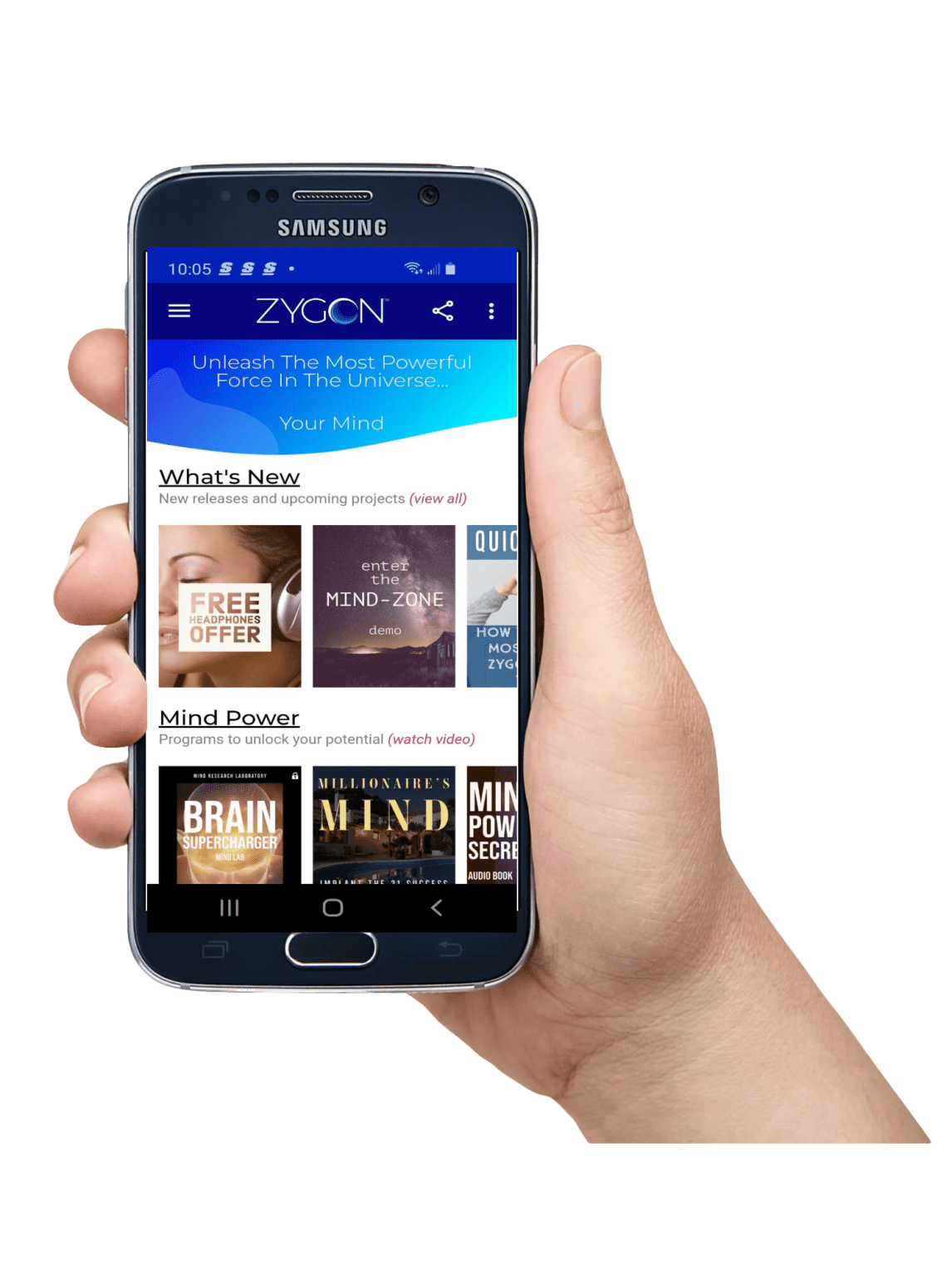 Main - ZYGON -main Zygon Mind Power app re-wires your mind for success